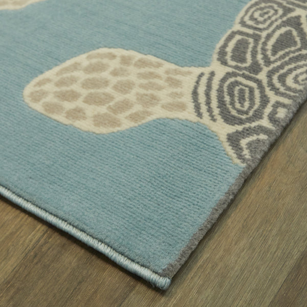 Swimming Sea Turtle Area Rug - Balta Rugs